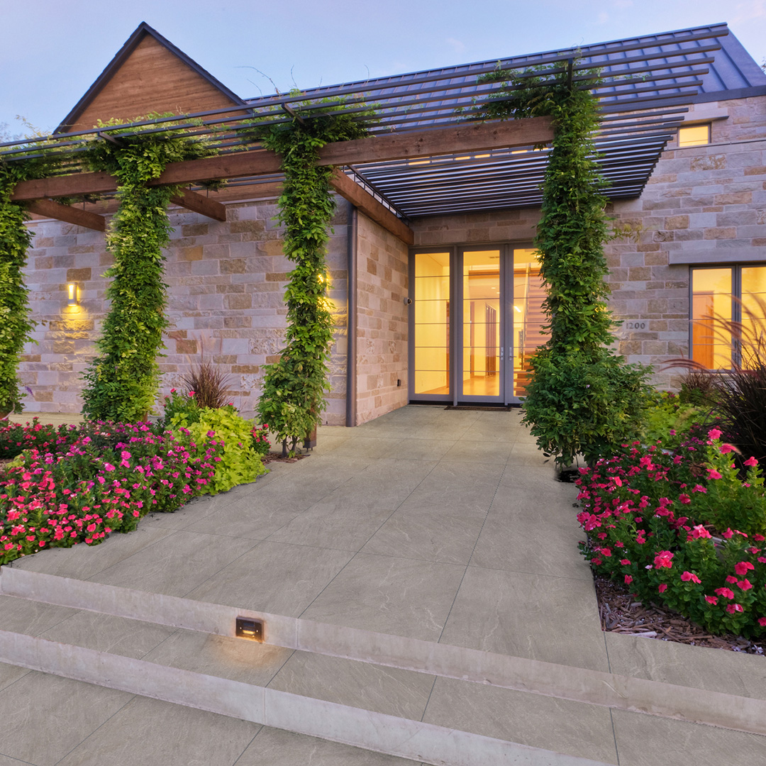 Cleft Blue Lake Porcelain Pavers - Savannah Surfaces