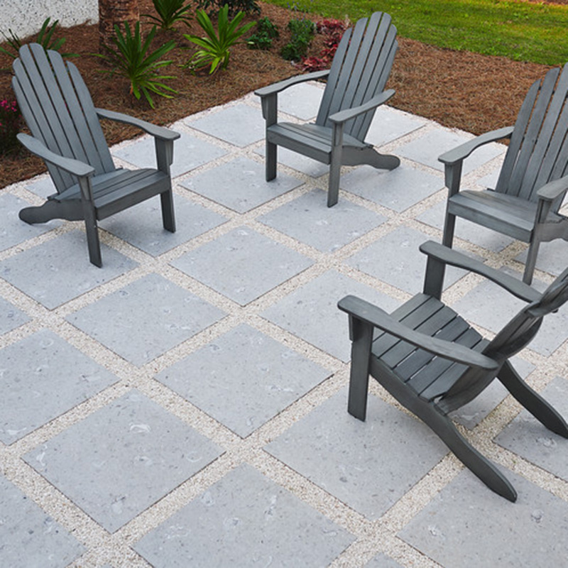 Old World Tabby Oyster Grey Porcelain Pavers - Savannah Surfaces
