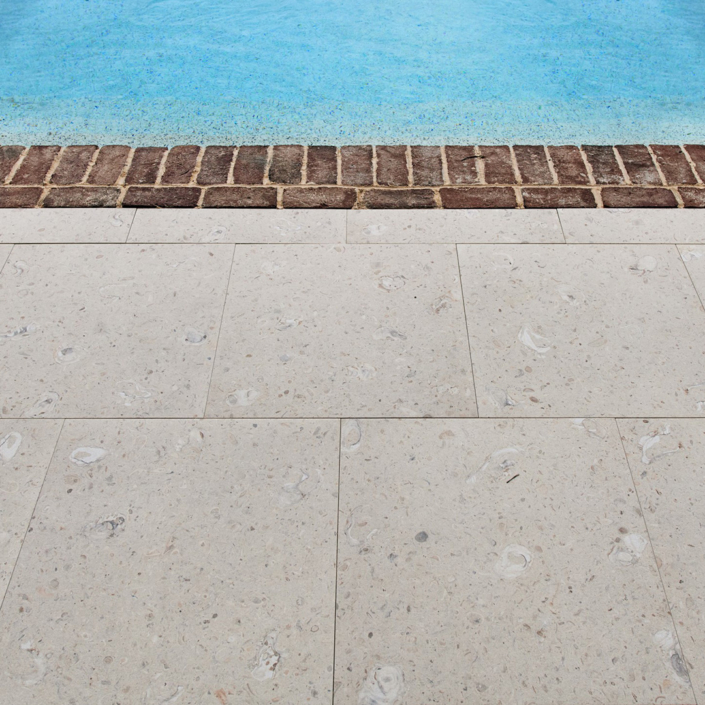 Old World Tabby Oyster Sand Porcelain Pavers - Savannah Surfaces