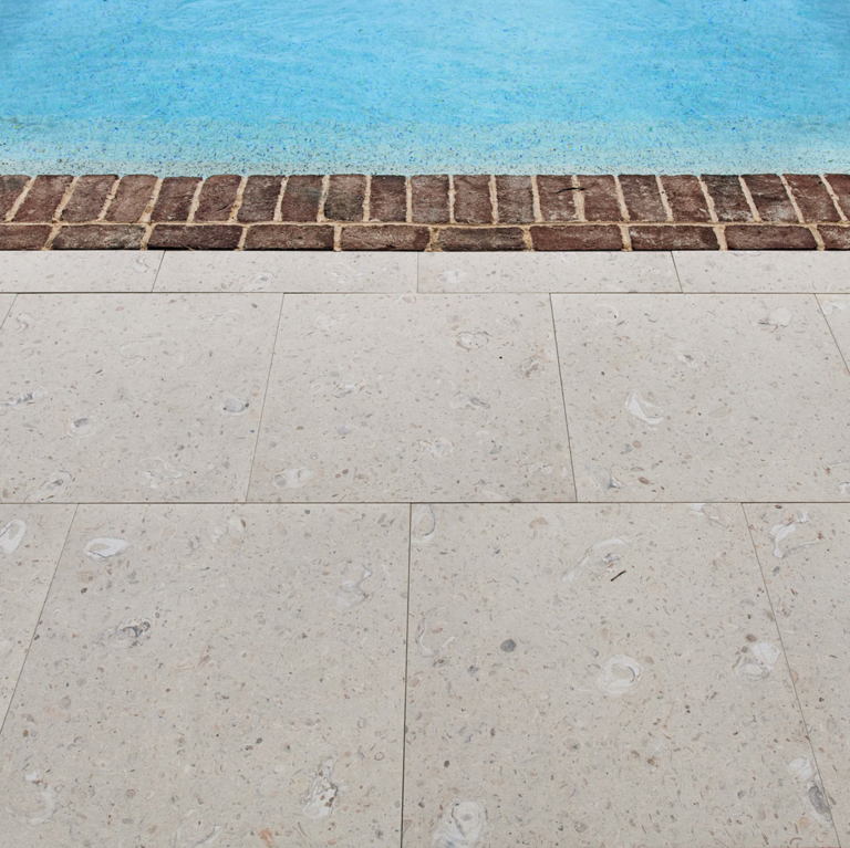 Old World Tabby Oyster Sand Porcelain Pavers - Savannah Surfaces