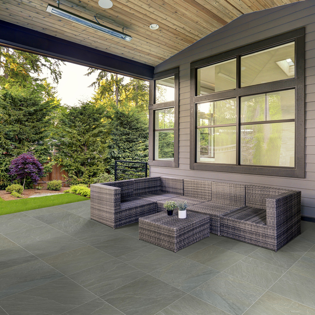 Cleft Bluestone Full Color Porcelain Pavers - Savannah Surfaces