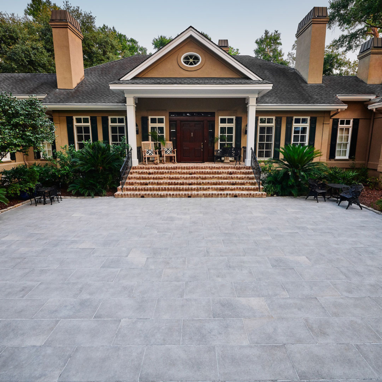 Grigio Tumbled Porcelain Pavers - Savannah Surfaces